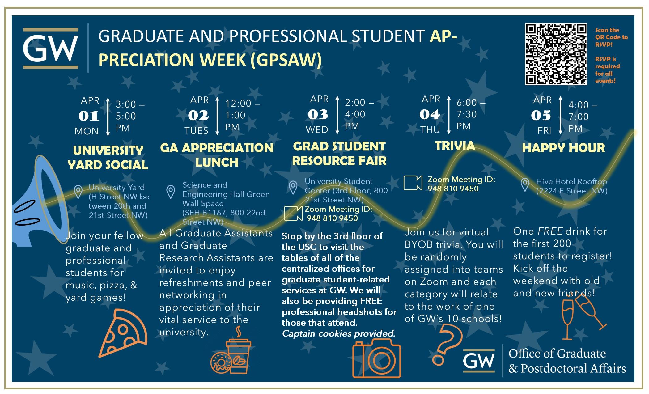 Graduate and Professional Student Appreciation Week (GPSAW) | Office of ...